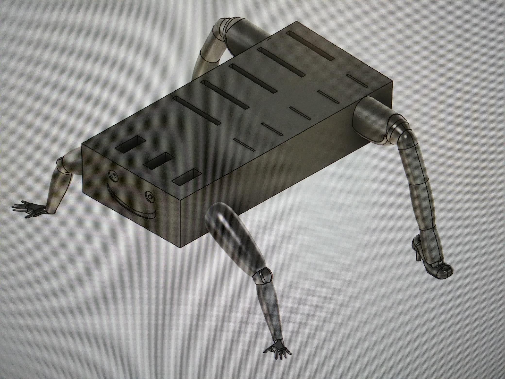 Memory chip holder with legs by Jane Doe | Download free STL model ...