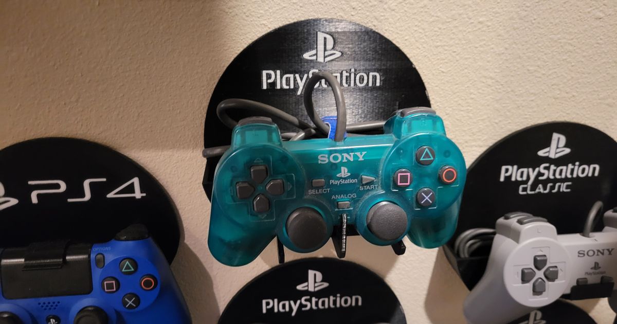 Playstation (PSX PS1) Controller Wall Mount par Shabubu | Téléchargez ...