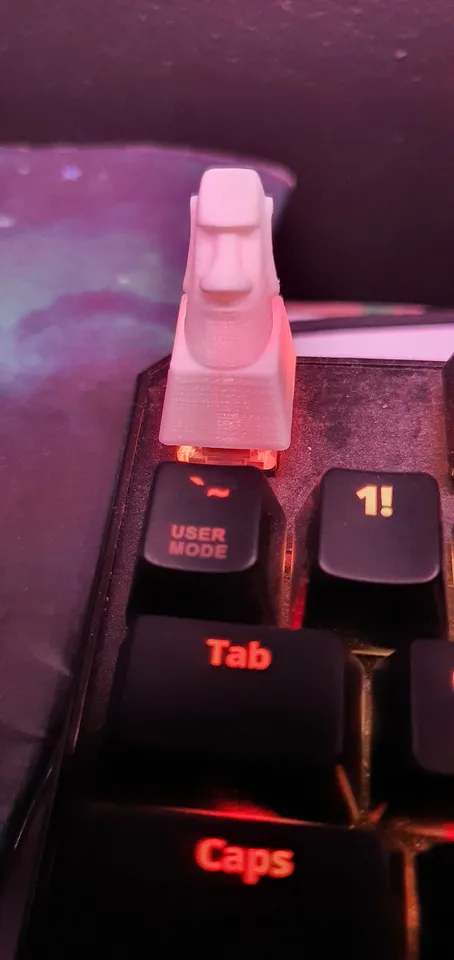 moai keycap(0 Supports!!) by PanSzprej | Download free STL model ...