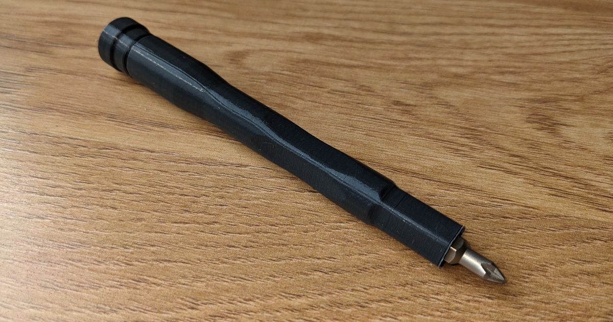 Magnetic bit screwdriver with print-in-place freewheel by Irgendeintyp ...