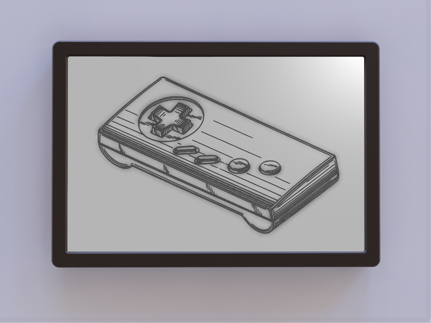 NES Controller Patent Art - Unused Design by Ken Mills | Download free ...
