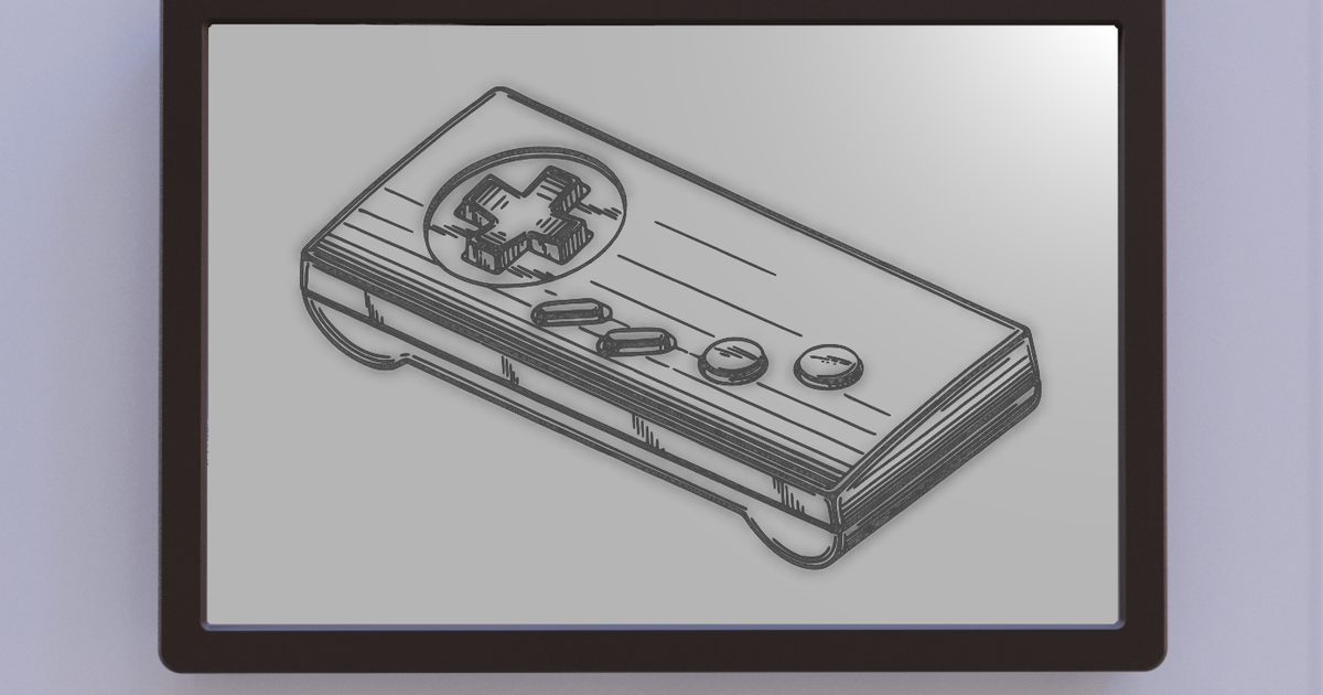 NES Controller Patent Art - Unused Design by Ken Mills | Download free ...