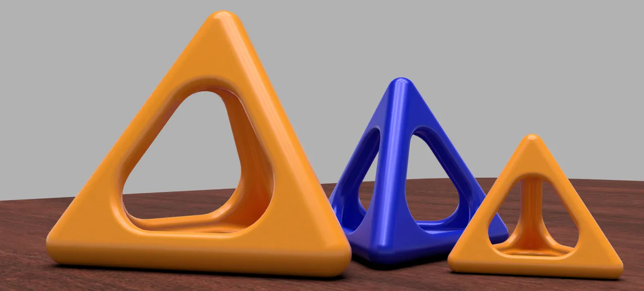 paint triangle stands by Delta Protogen | Download free STL model ...