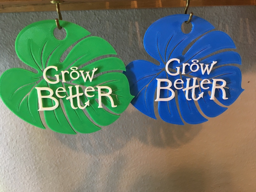 Grow Better! Plant Sign by Amy Hengst | Download free STL model ...