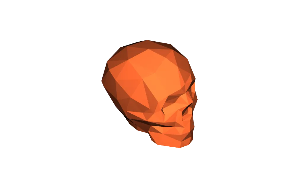 Low Poly Skull by ScooterMAC | Download free STL model | Printables.com