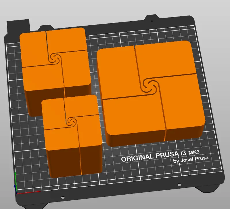 4 Compartment Caddy with a Twist - Vase Mode by Triple G Workshop | Download free STL model ...