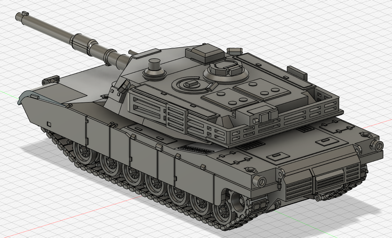 M1A2 Abrams (OUTDATED) by DeltaX | Download free STL model | Printables.com