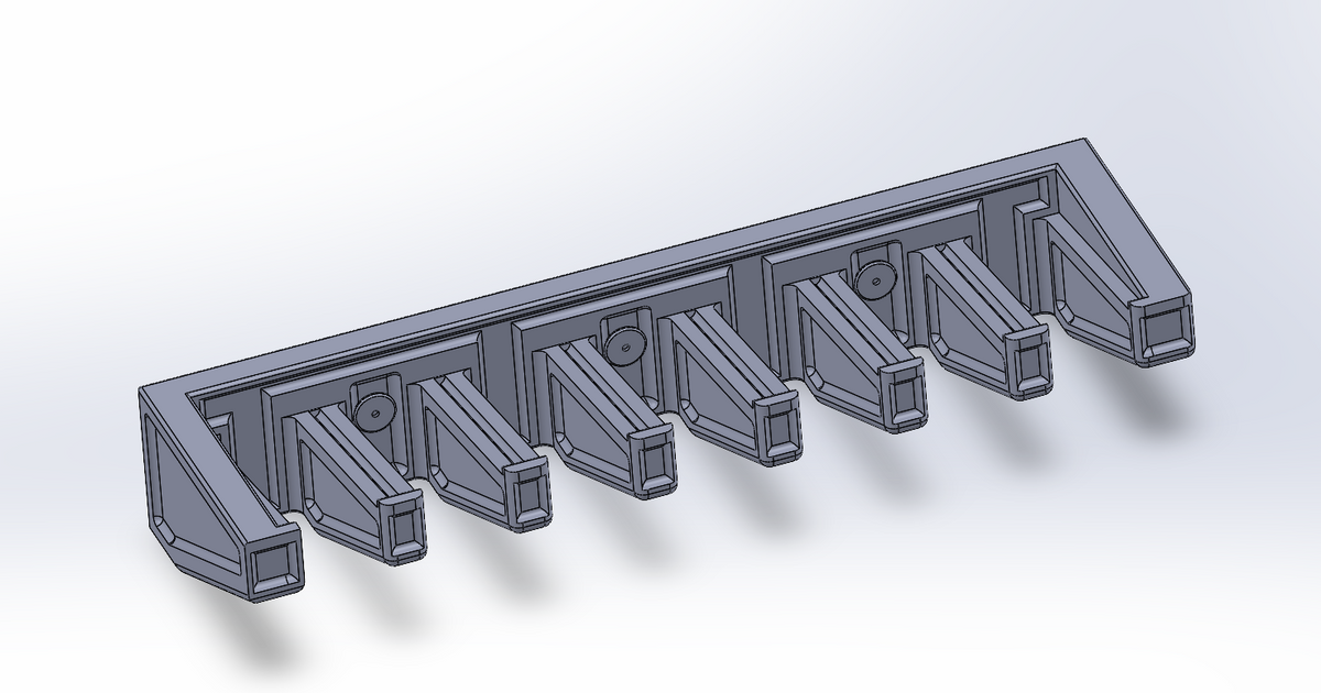 7-Slot AR15 Vertical Mag Holder (Magnet or Screw Mount) by JDB ...