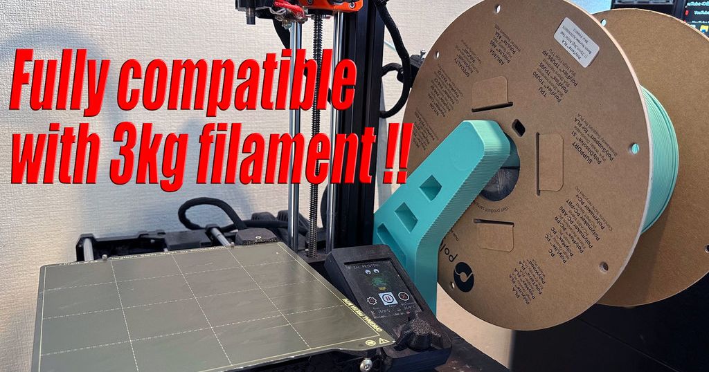 Prusa Mini "Massive" Spool holder(1~3kg filament suitable) by CodeName ...