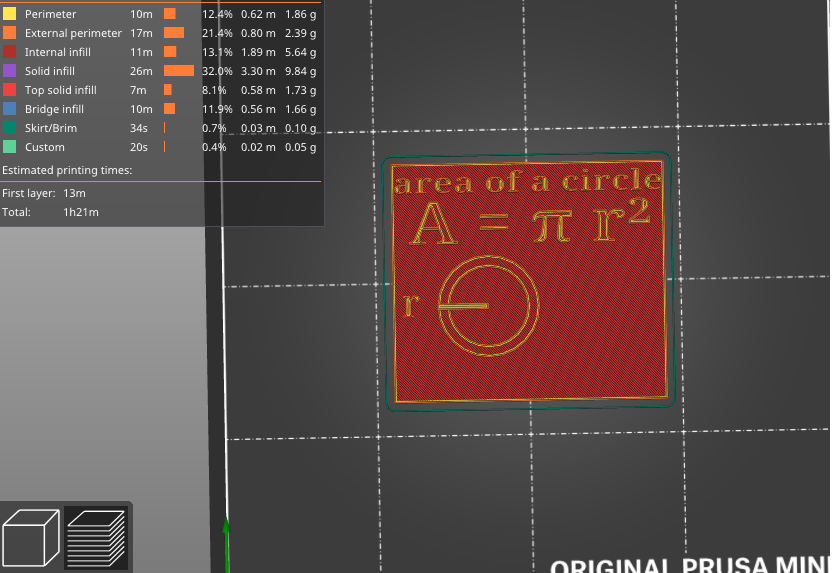 Area of a circle by Jonathan | Download free STL model | Printables.com