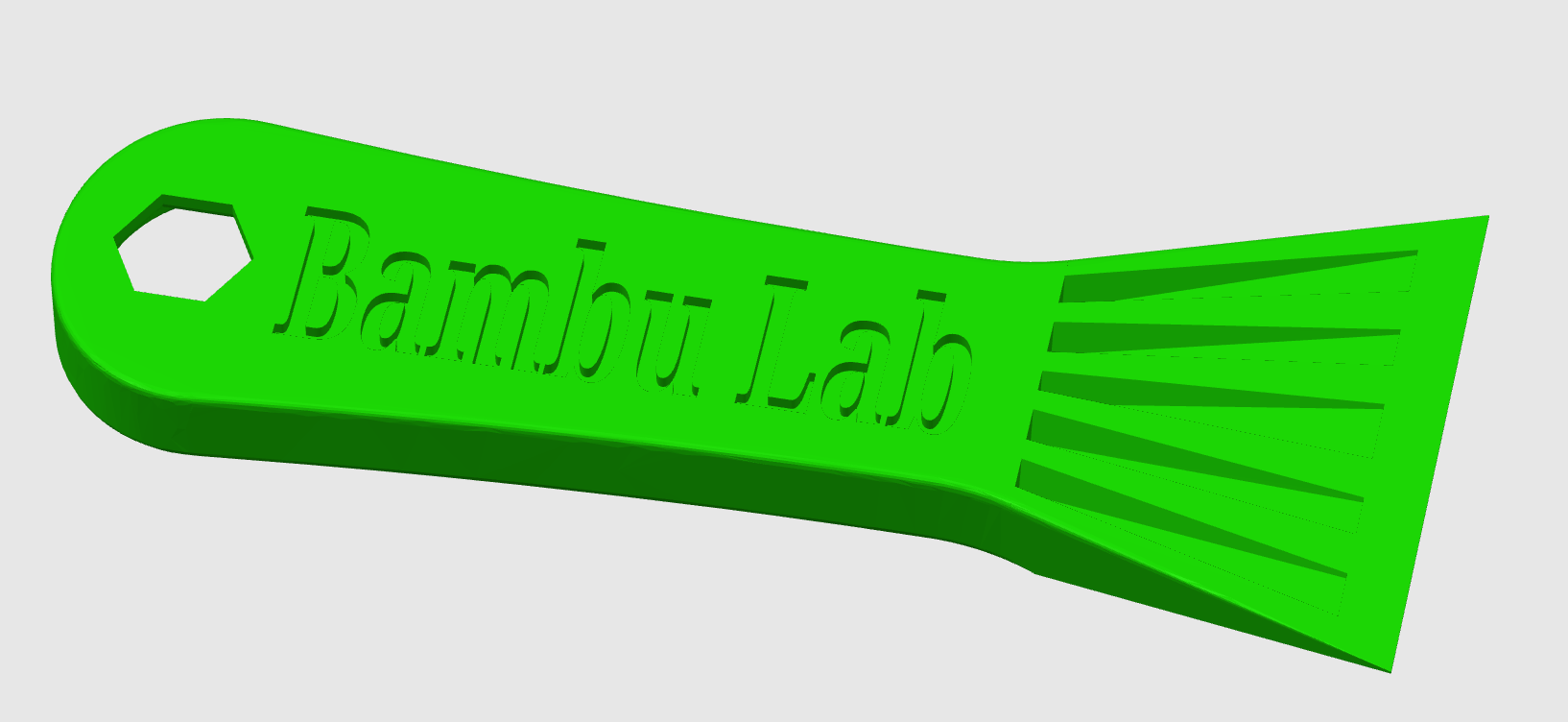 Bed Scraper with Bambu Lab Logo by Grzegorz | Download free STL model ...