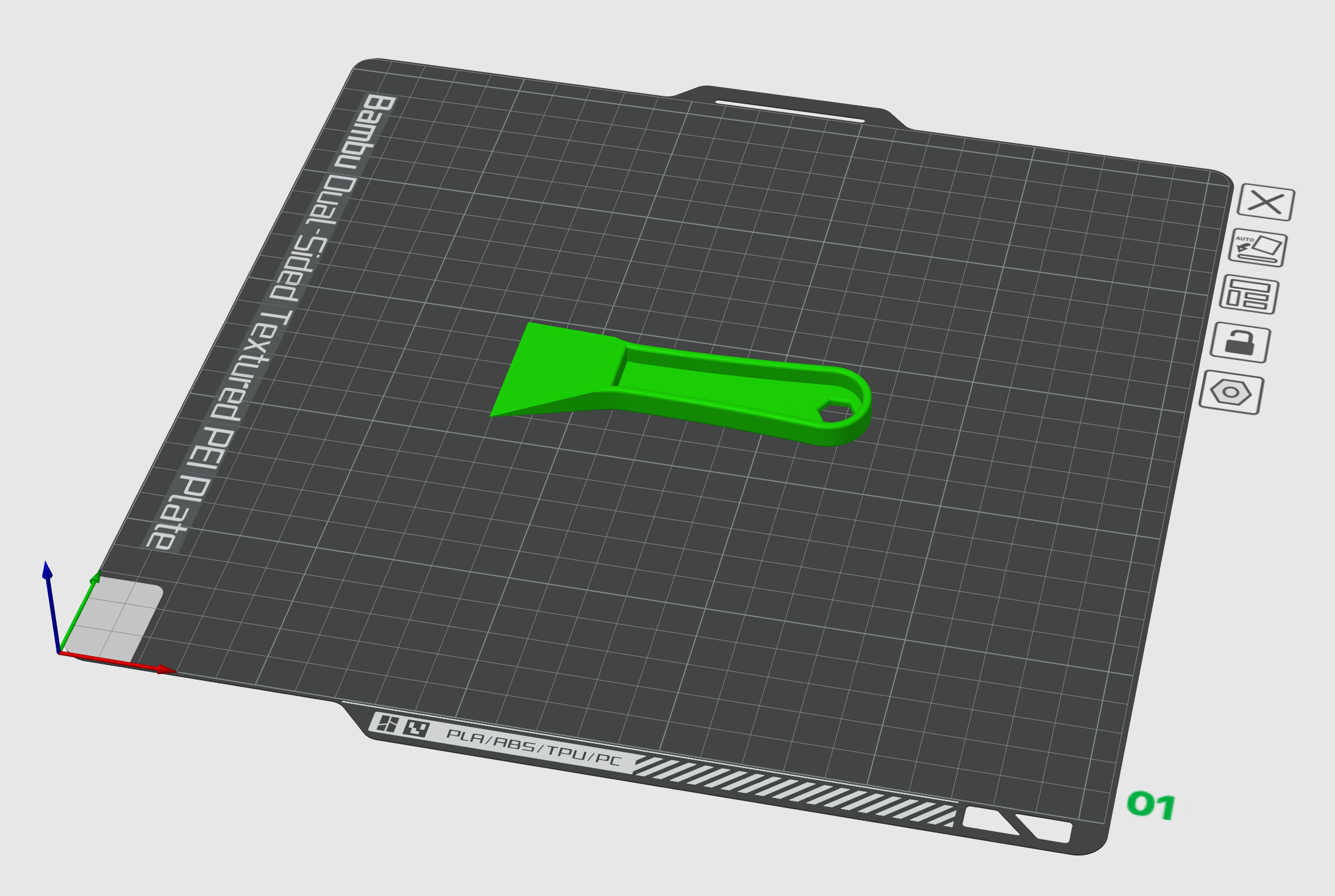 Bed Scraper with Bambu Lab Logo by Grzegorz | Download free STL model ...