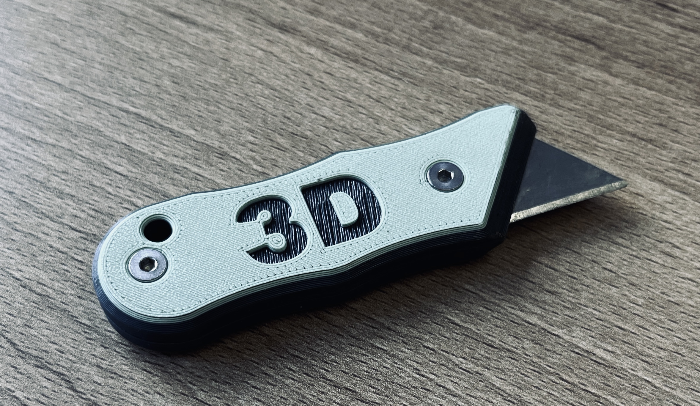 Replaceable razor blade utility knife by 3DPrintBurgas | Download free ...