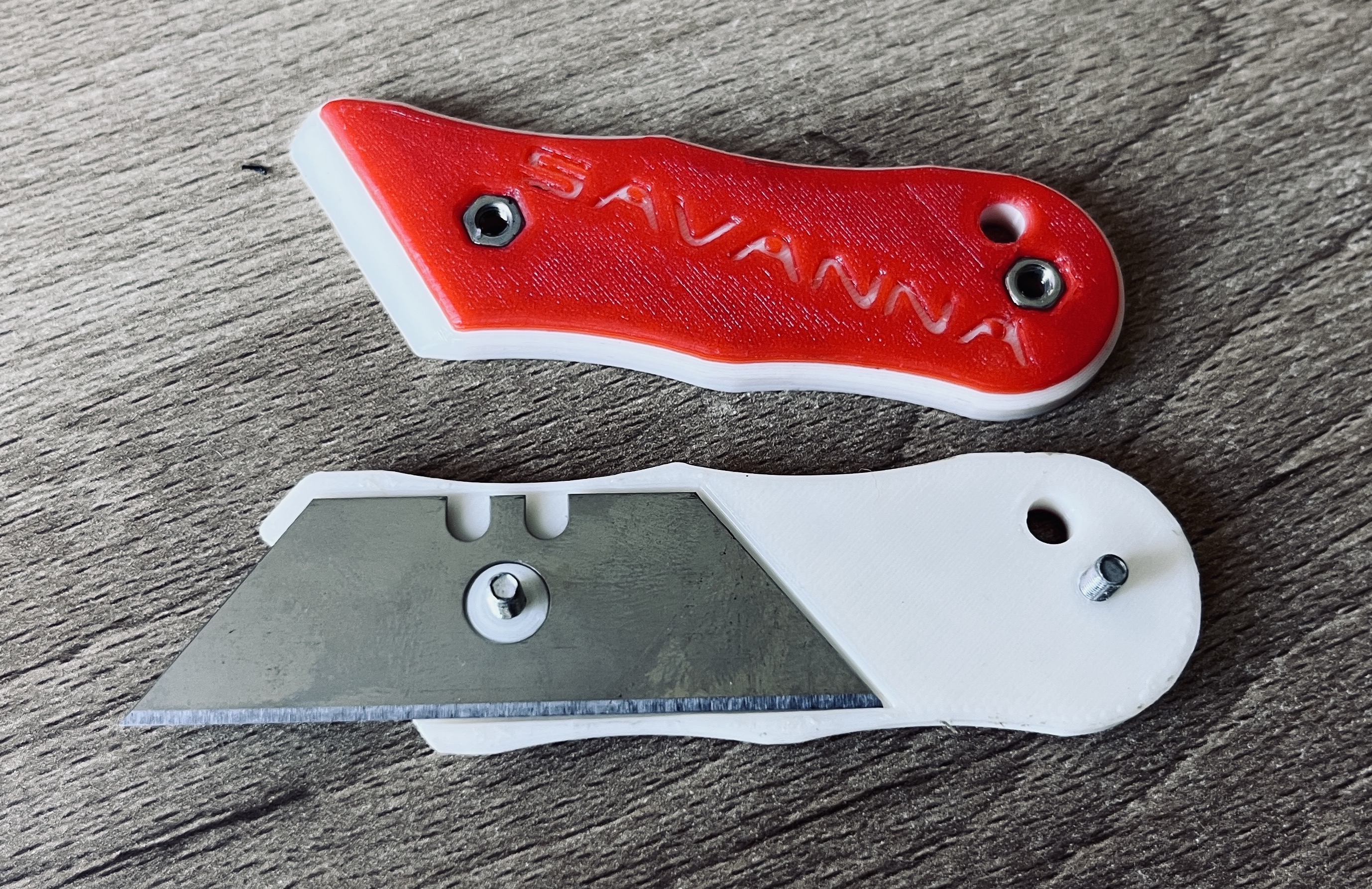 Replaceable razor blade utility knife by 3DPrintBurgas | Download free ...
