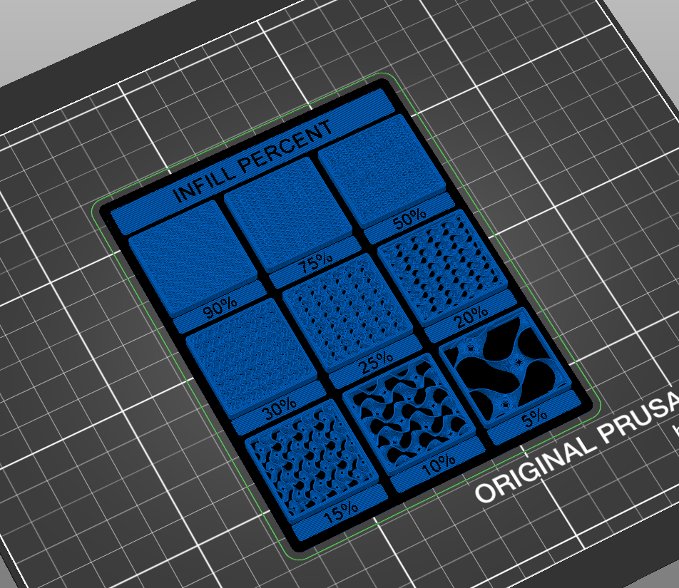 Infill Percent Swatch by Angus B. Clark | Download free STL model ...