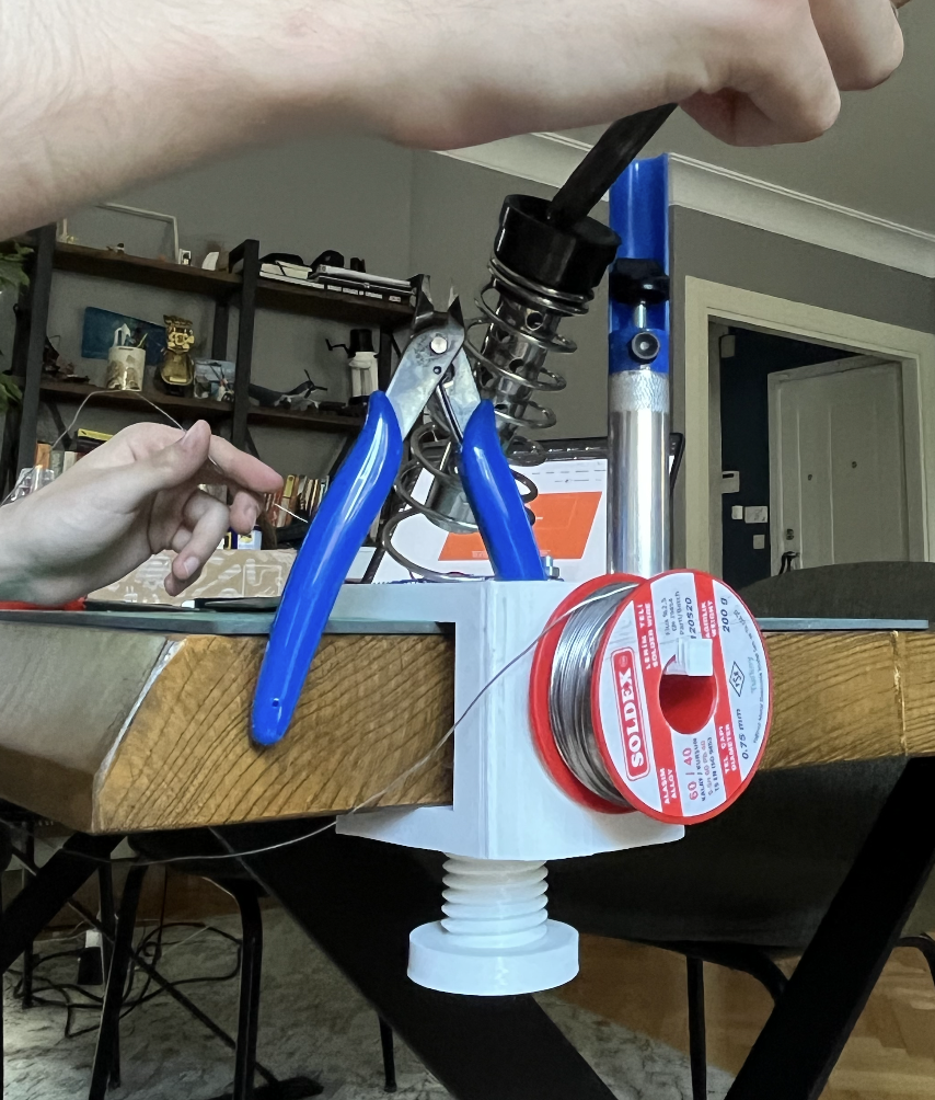 Solder Gun Desk Clamp by Ufuk Çetiner | Download free STL model ...