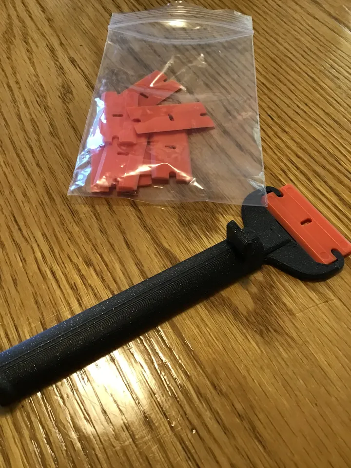 plastic razor scraper by freddog | Download free STL model | Printables.com