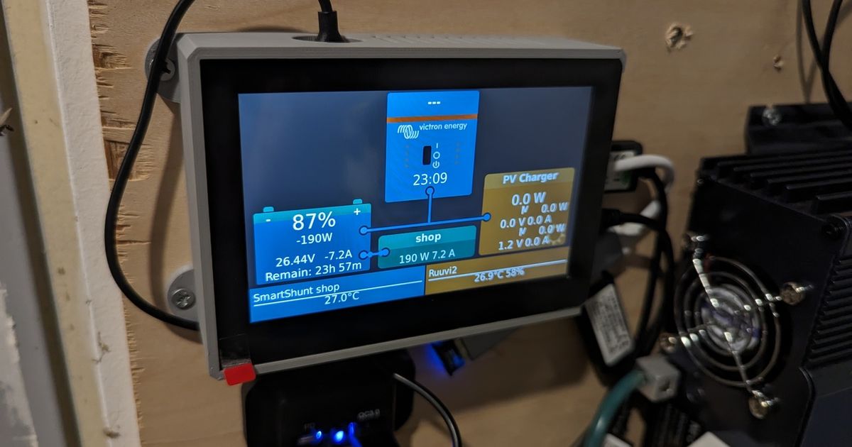 Ingcool 5inch DSI Pi screen case by Jim Howard | Download free STL ...