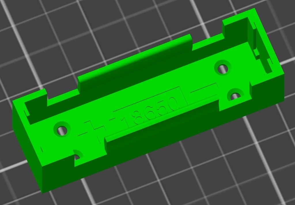 Accu battery 18650 holder hanger by Osfald | Download free STL model ...