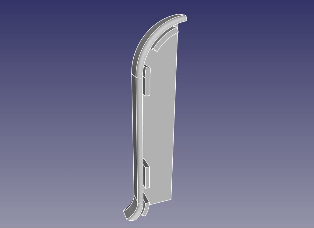 Baseboard end cap plug cover by Osfald | Download free STL model ...