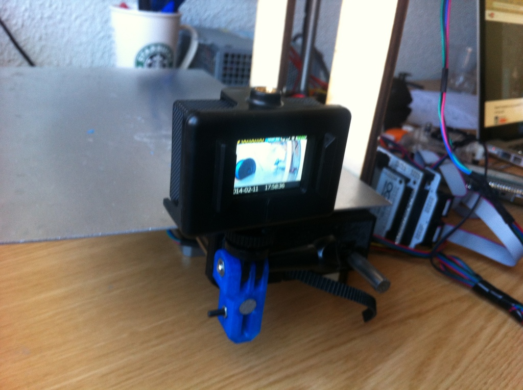 Gopro bed mount by diegotrap | Download free STL model | Printables.com