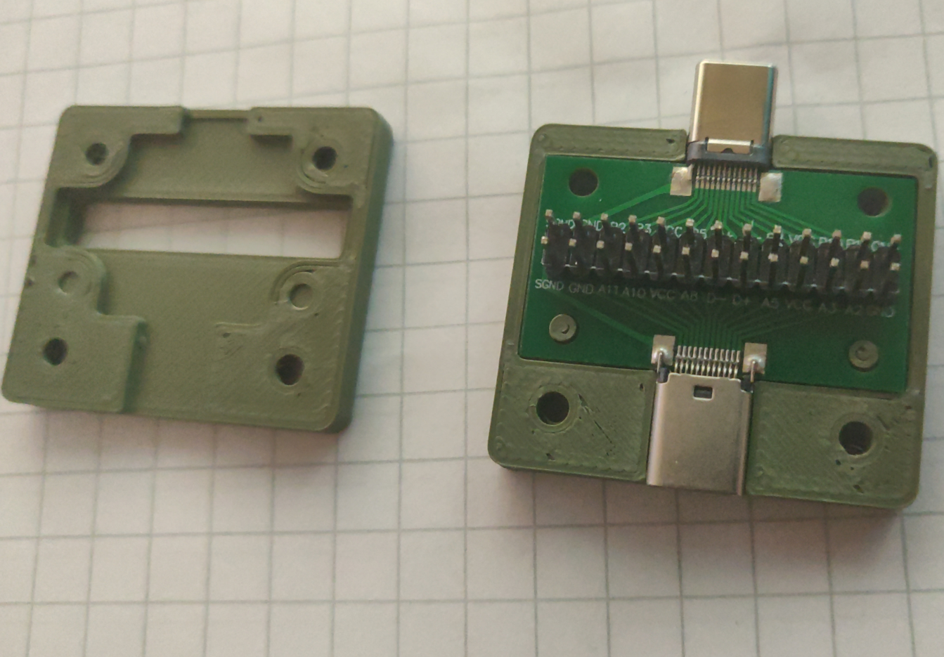 USB C breakout case by shiona | Download free STL model | Printables.com