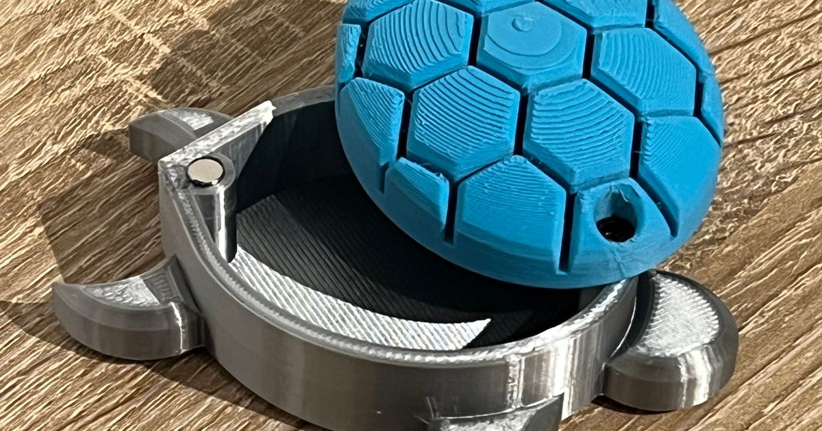 Sea Turtle With A Secret Box by TorusKnot | Download free STL model ...