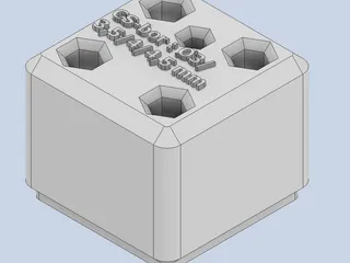 gridfinity 1x1 for 4 countersunk hex drillbits (+hex key) by Cami Fra | Download free STL model ...