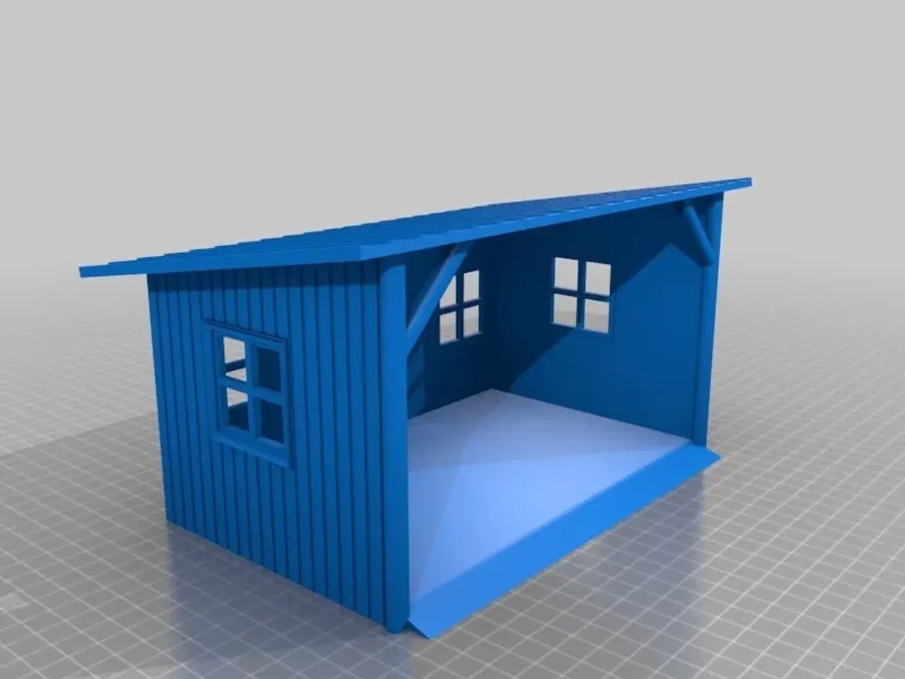 Toy Barn (for cars/tractors with scale 1:50) by amprint | Download free ...