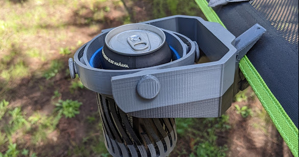 Clamping Camping Gimbaled Drink Holder by EyeZack | Download free STL ...