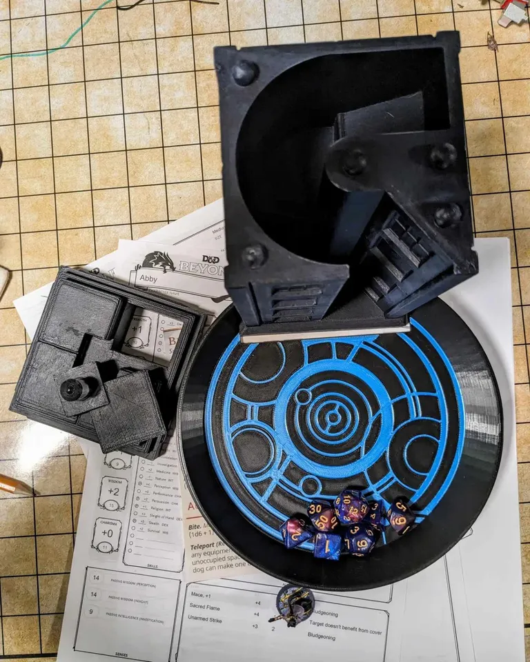 TARDIS Dice Tower Tray by Chunkadust | Download free STL model ...