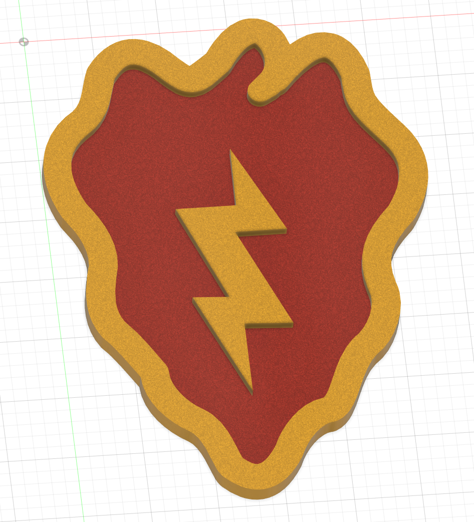 US Army's 25th Infantry Division Patch by Jeff | Download free STL ...