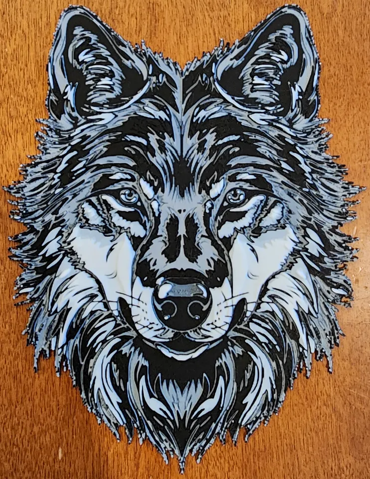 Wolf - HueForge by Ultra | Download free STL model | Printables.com