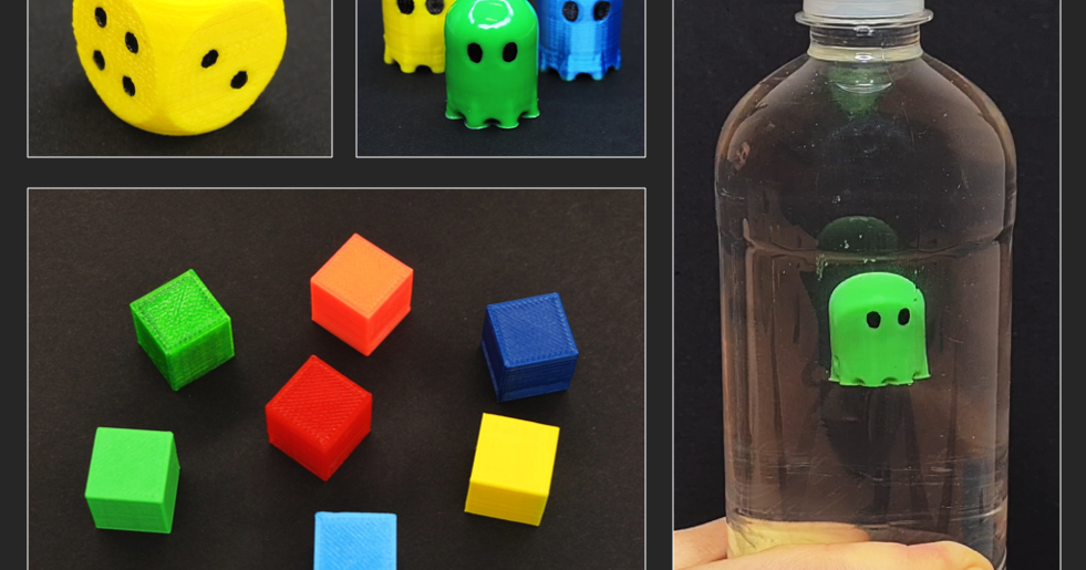 Cartesian diver - change buoyancy and rotation of cube in a liquid by ...