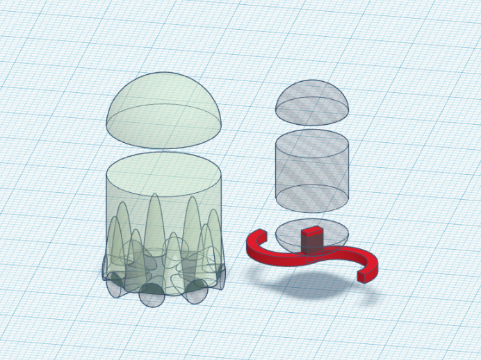 Cartesian diver - change buoyancy and rotation of cube in a liquid by ...