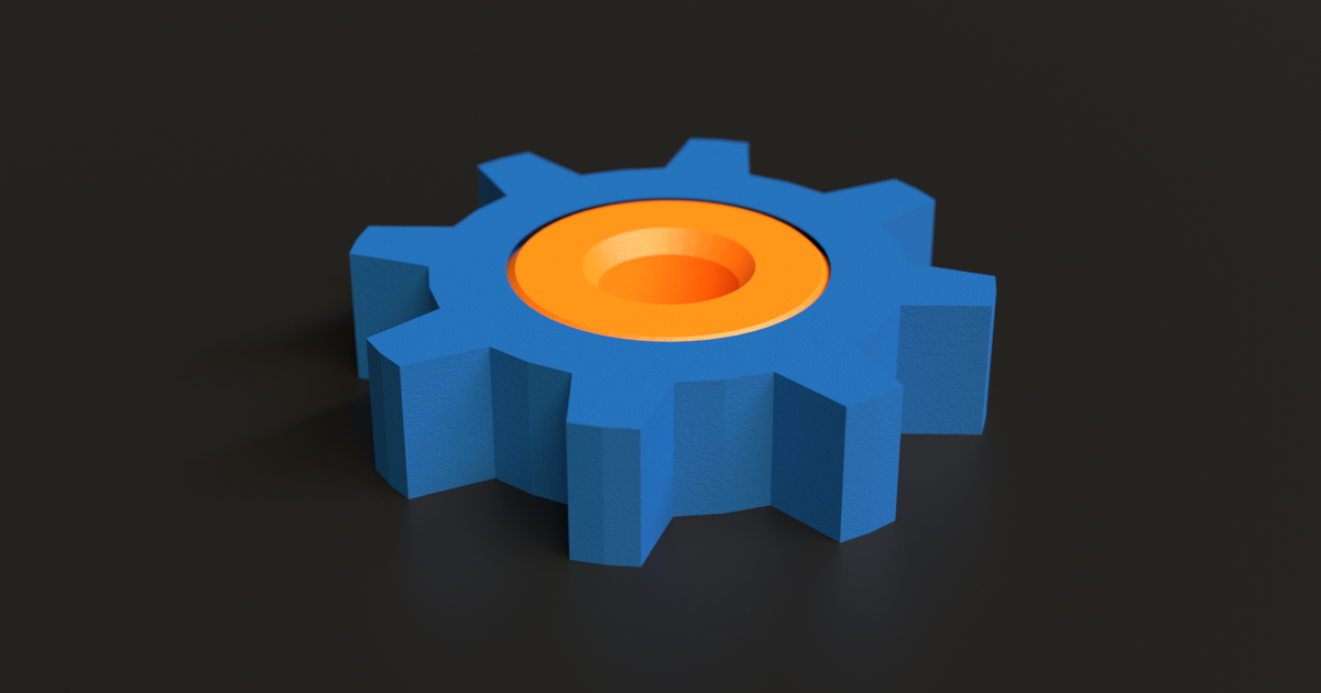 Spinning Gear Fidget Toy by Ruan | Download free STL model | Printables.com