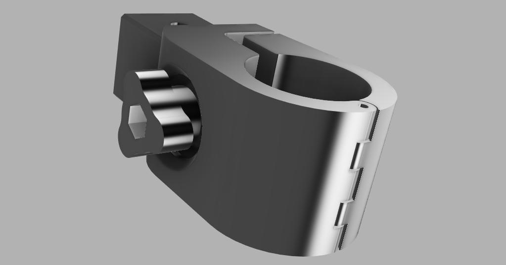 Clamp for 30mm tubes by AverageSauce | Download free STL model ...