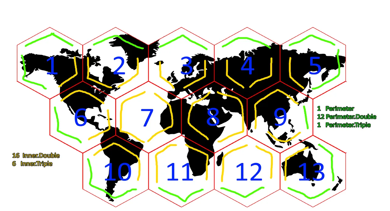 Hexagon World Map by KipiKipod | Download free STL model | Printables.com
