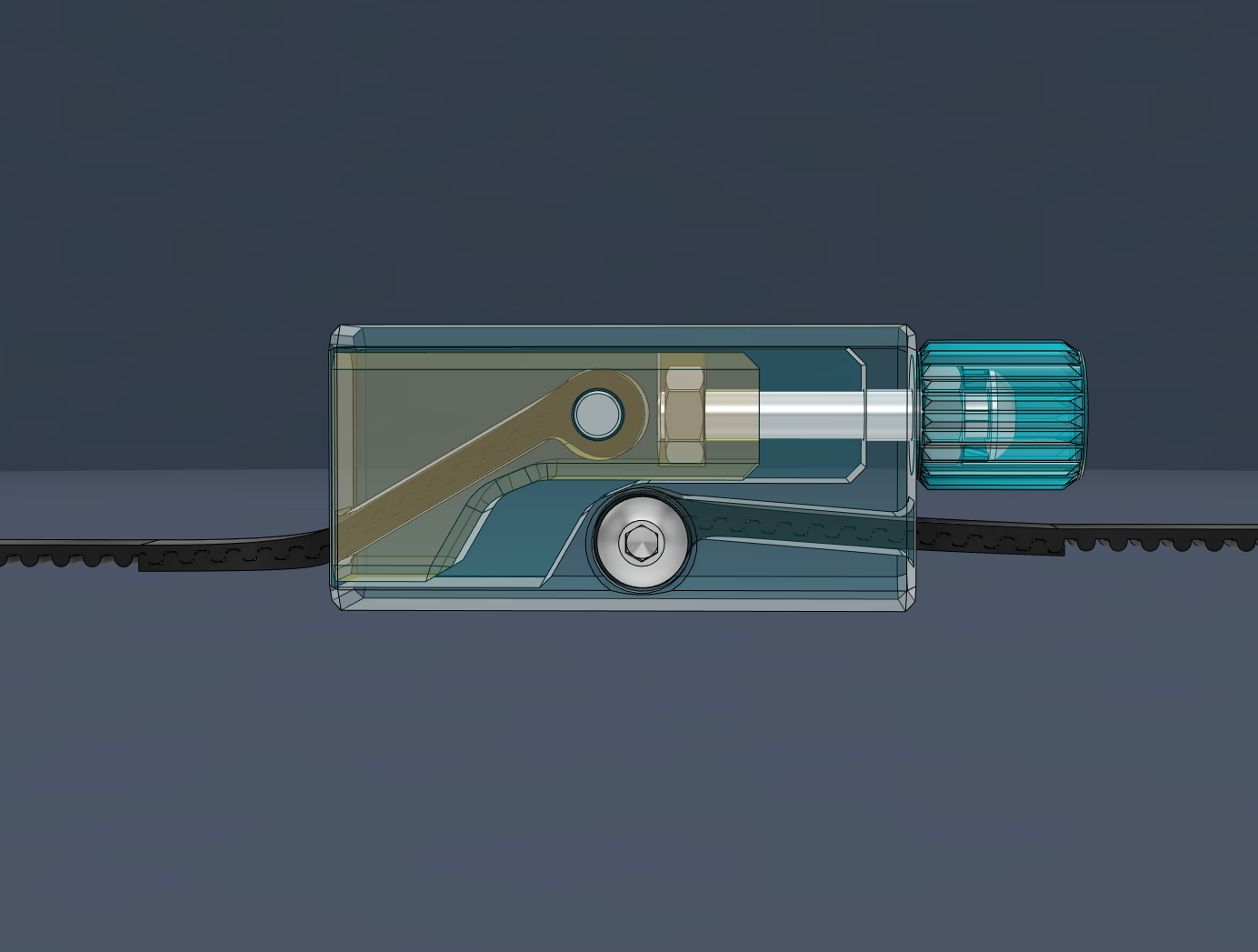 Compact Inline Belt Tensioner - GT2 6mm by LH | Download free STL model ...