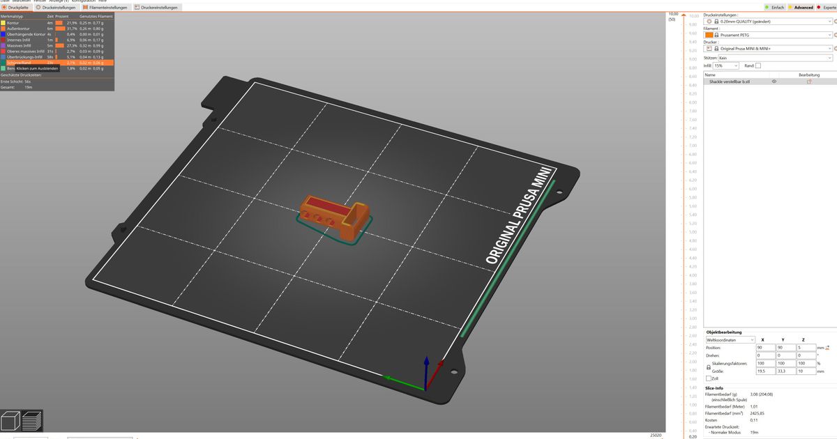Paracord shackle with adjustable width by Thommyfix | Download free STL ...