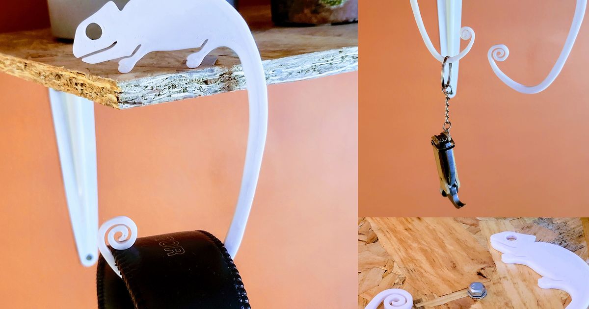 Balancing Chameleon Hanger - Self-balances on a shelf - Super Easy ...