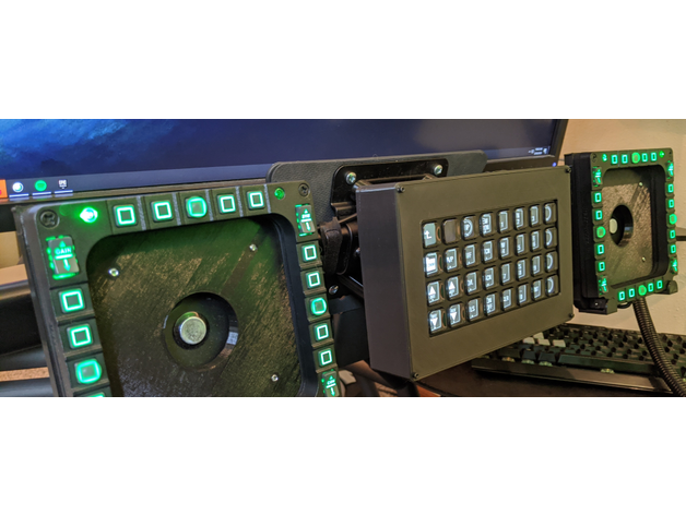 StreamdeckXL flight sim mount by Commissar_Squid | Download free STL ...