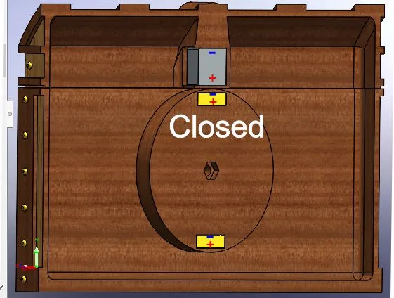 Treasure chest with magnetic lock by VSVlab | Download free STL model ...