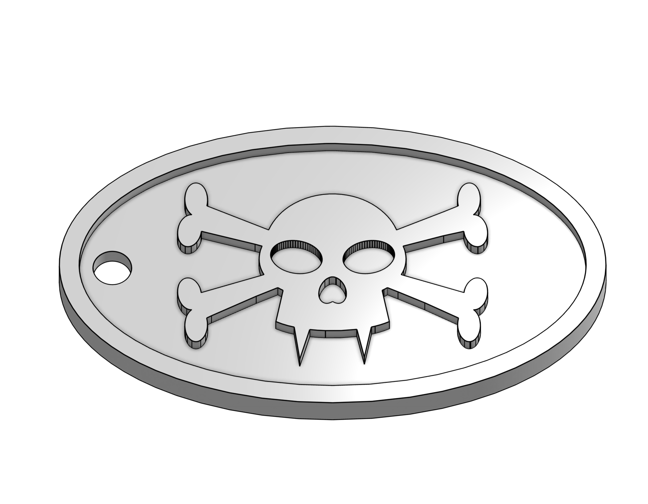 Vampire Skull X Bone Keychain by PapaTheCat | Download free STL model ...