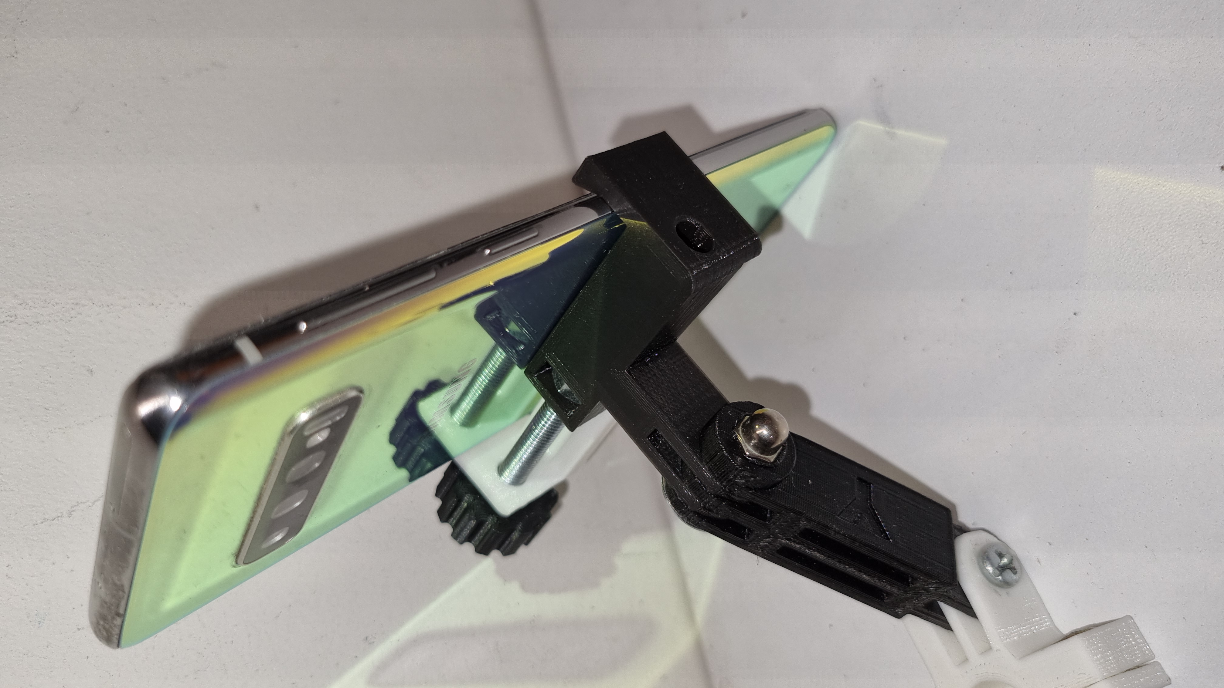 Clamp Phone holder with Gopro connection by Sica | Download free STL ...
