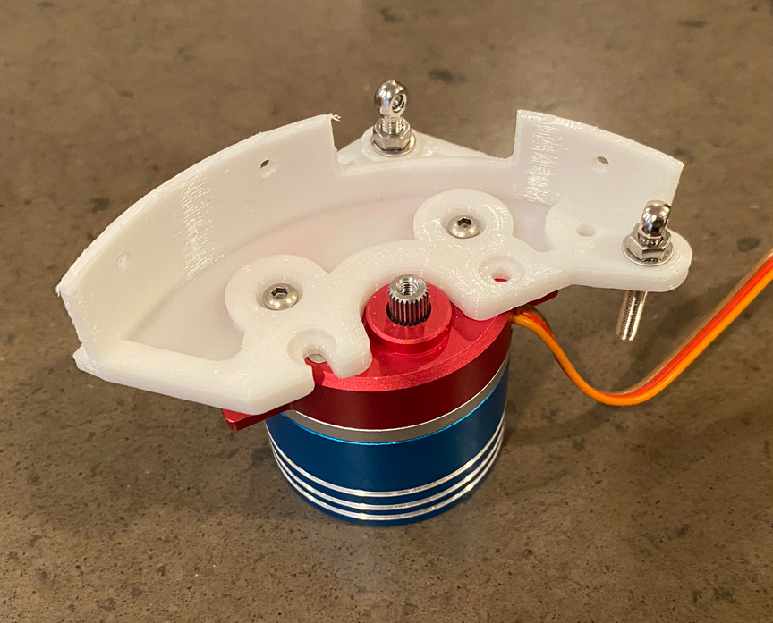 Alioth 3DP IOM sailboat sail servo mount SMG 100 by willnewton ...