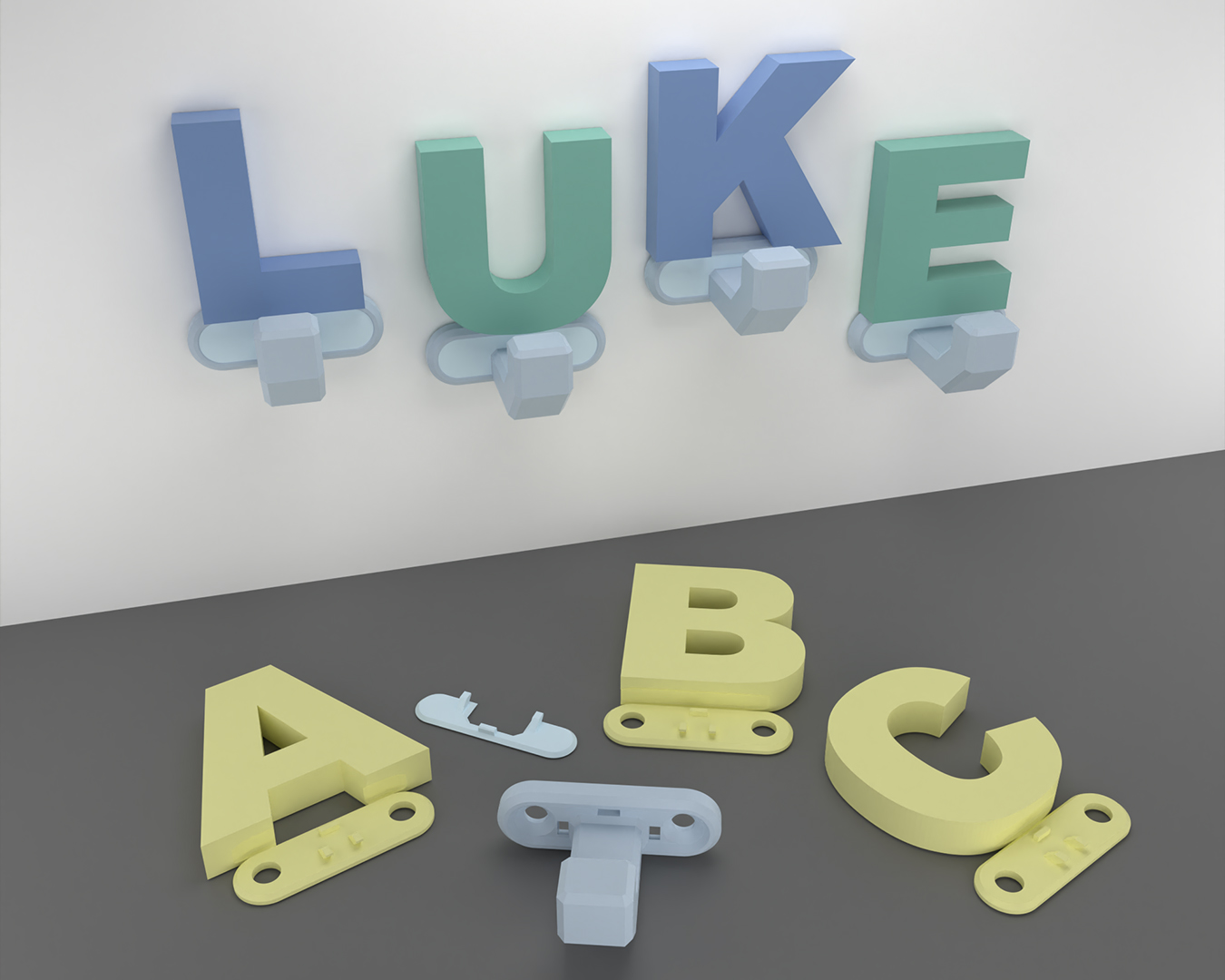 Letter Coat Hangers by LayerModels | Download free STL model ...