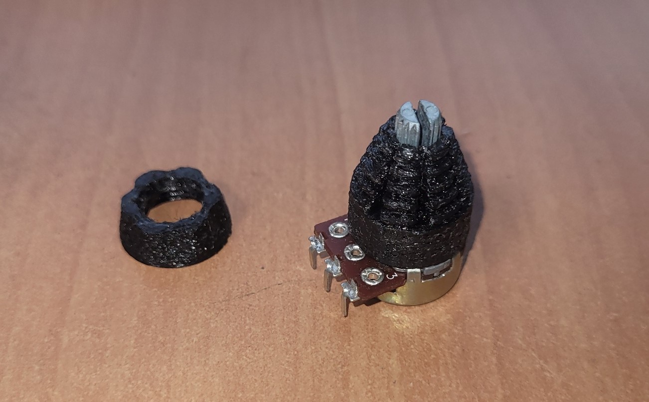 Potentiometer rotation lock by GunbleR | Download free STL model ...