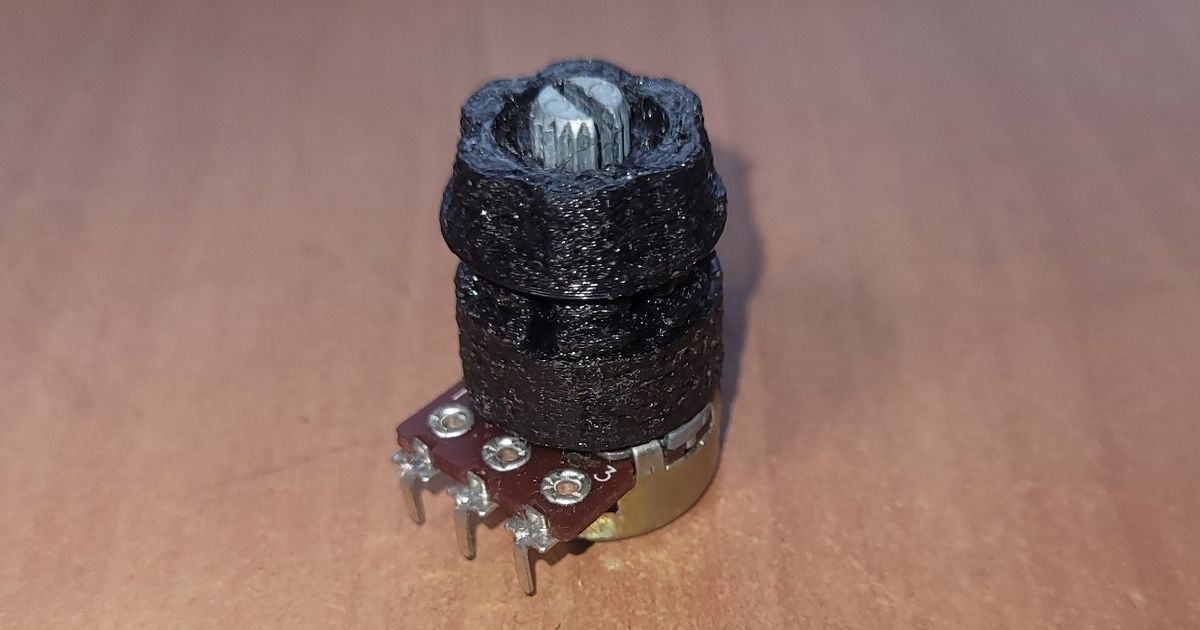 Potentiometer rotation lock by GunbleR | Download free STL model ...
