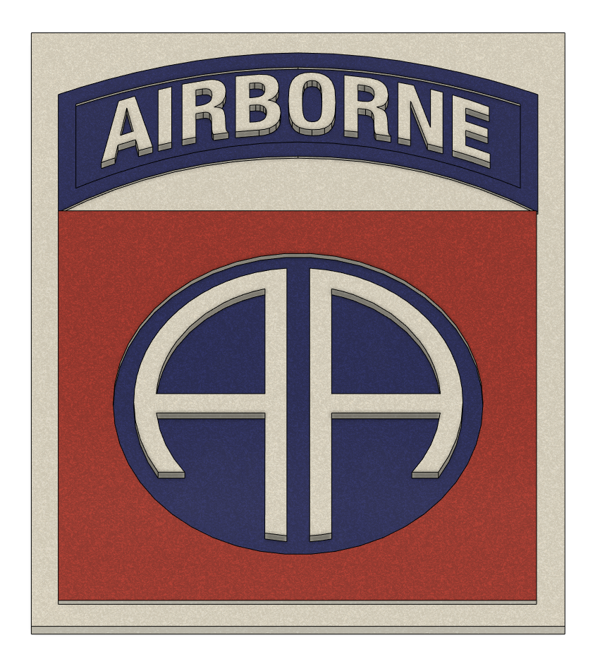 US Army's 82nd Infantry Division Patch by Jeff | Download free STL ...
